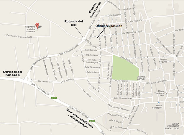 Carpintería Metálica y Automatismos Cuaresma Pilas (Sevilla) Donde estamos